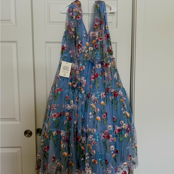 JessaKae | Dresses | Jessakae Floral Midi Dress In Blue And Multicolor ...